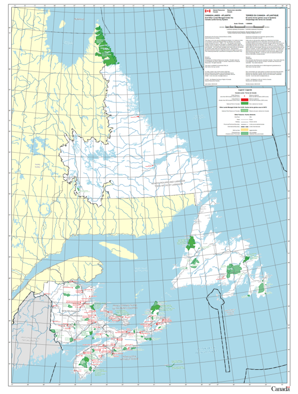 The definitive Atlantic Provinces First Nations Wall Map. Shows all ...