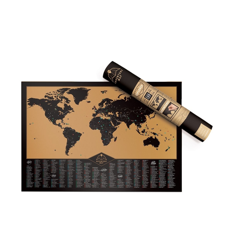 The Adventure Bucket List Scratch Map. The NEW Adventure Scratch Map ...