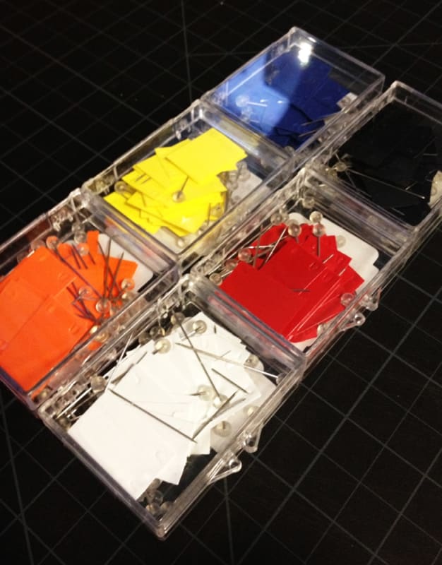 Moore Rectangle Flag Pins - various colors. Pin Where You've Been! on ...