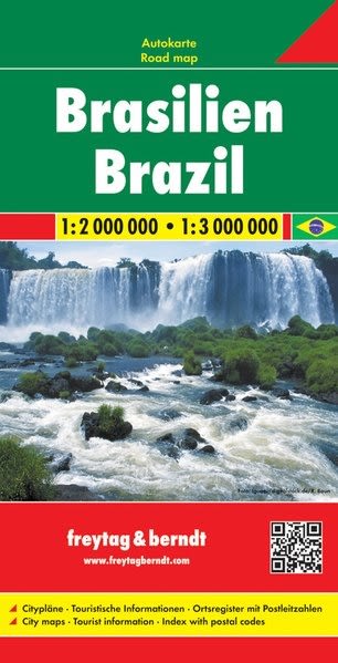 Brazil Travel map. Freytag & Berndt is a renowned publisher of road ...