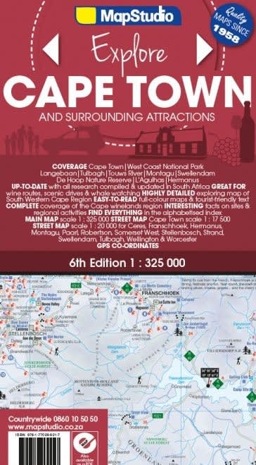 Cape Town & Surrounding Attractions travel map. This detailed map of ...