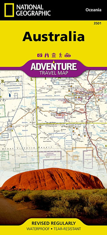 National Geographic's Australia Adventure Map is designed to meet the ...