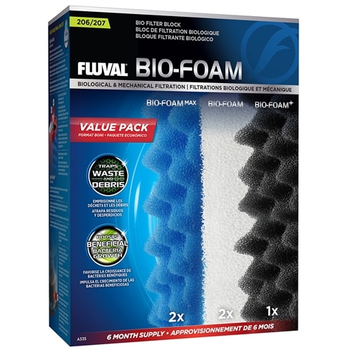 Fluval 206/207 Filter Replacement Bio-Foam Value Pack (Fluval A335)