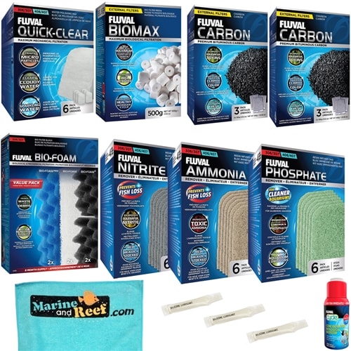 Fluval 306/307 Canister Filter 3-Month Replacement Media PLUS w/ Semi ...