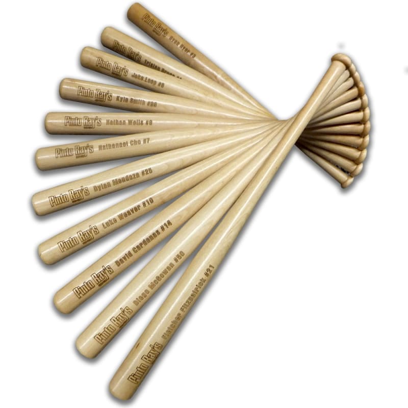 Engraved Miniature Baseball Bats. Your choice of text.