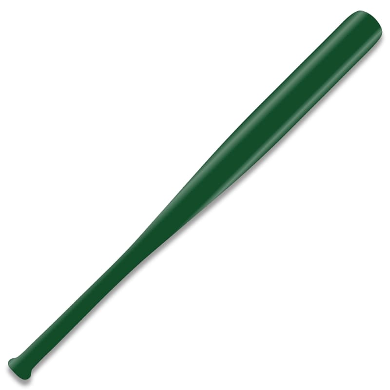 Unprinted Mini Baseball Bat Hunter Green Baseball Bats