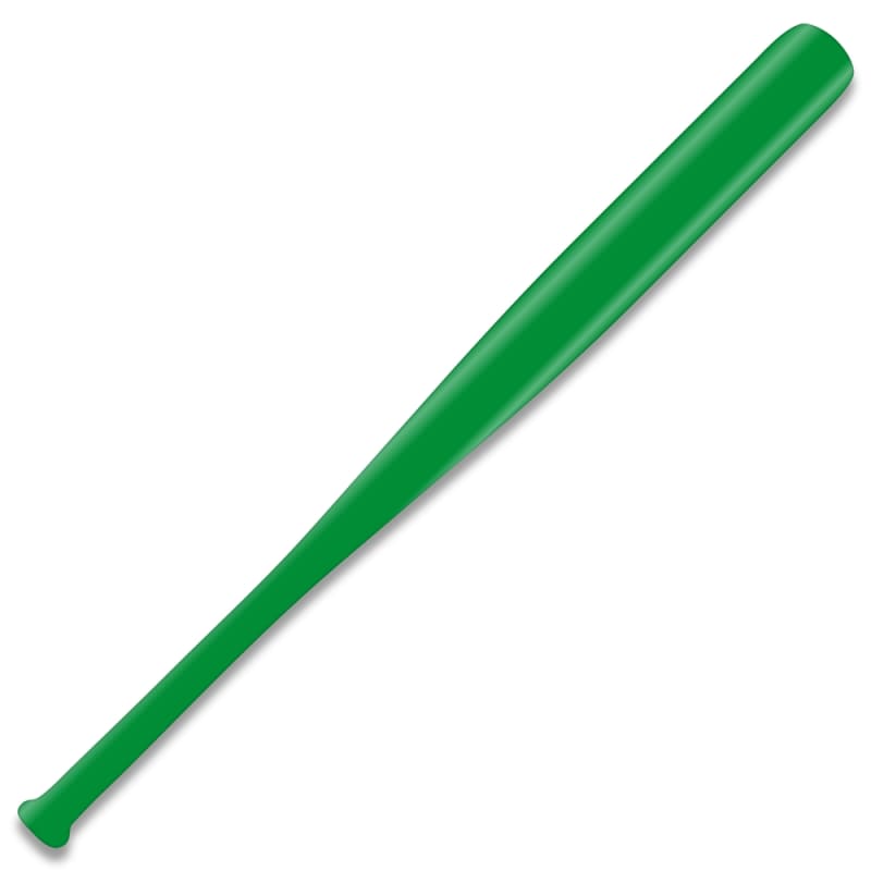 Unprinted Mini Baseball Bat Kelly Green Baseball Bats
