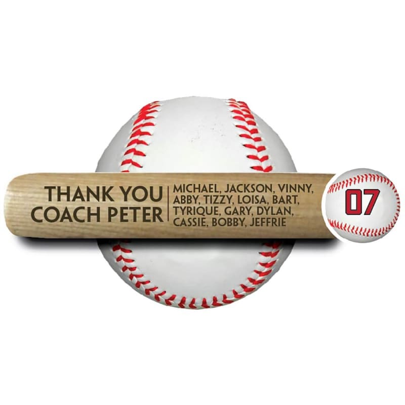 Engraved Mini Bat Coach Baseball Bat- Buffalo Baseball