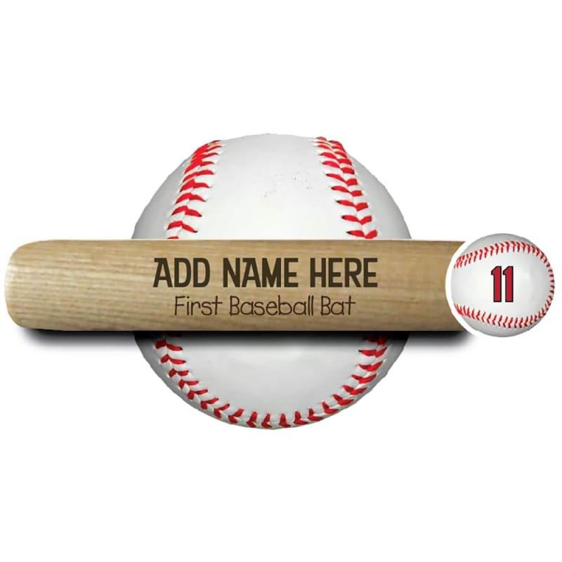 Engraved Mini Bat Baby's First Baseball Bat- Buffalo Baseball