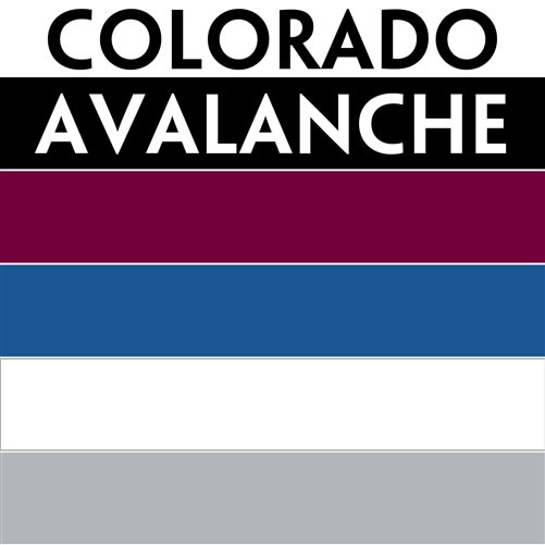 NHL colors Colorado Avalanche Personalized mini hockey stick