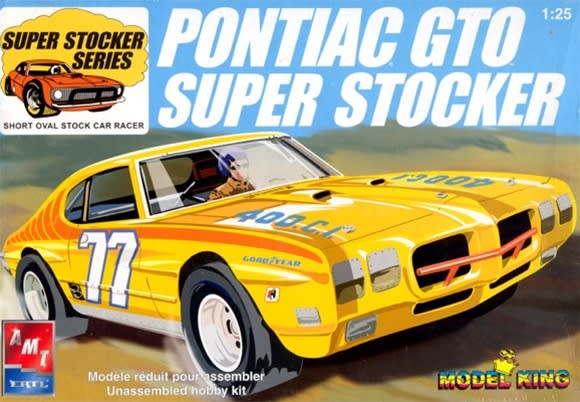 1970 Pontiac GTO Super Stocker from MPC tooling with racing chassis (1/ ...