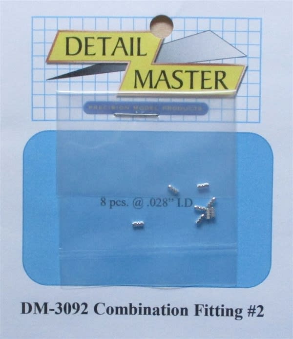 Detail Master Combination Fitting #2 (8pcs) (.028") for 1/24 & 1/25