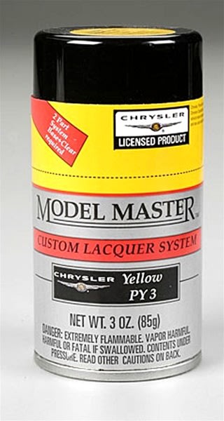 Spray Chrysler Yellow "Lemon Twist" PY3 Lacquer 3 oz