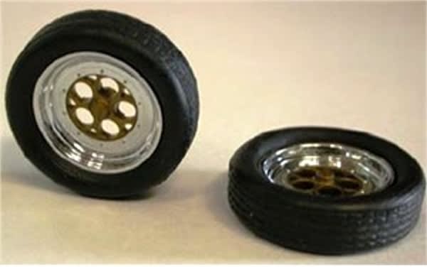 Funny Car Front Rims, and Tires (Set of 2) (1/25)