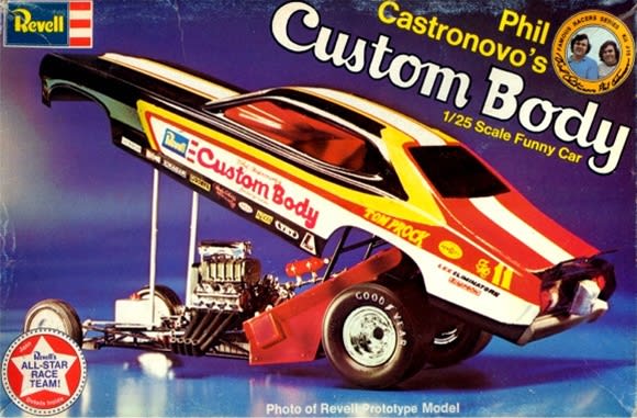 197X Phil Castronovas Custom Body Funny Car (1/25) Missing parts see ...