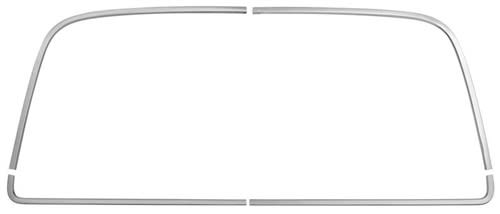 1968 - 1972 Chevelle Rear Window Chrome Modings, Hardtop 4 Piece Set