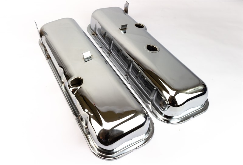 1966 - 1972 BIG BLOCK Valve Covers, CHROME Without Drippers, TALLER ...