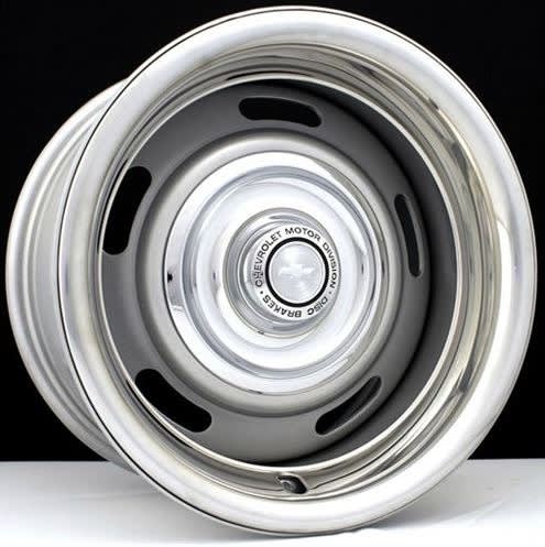 Chevy Rally Wheel Kit with Chevy Motor Division Disc Brake Flat Caps ...