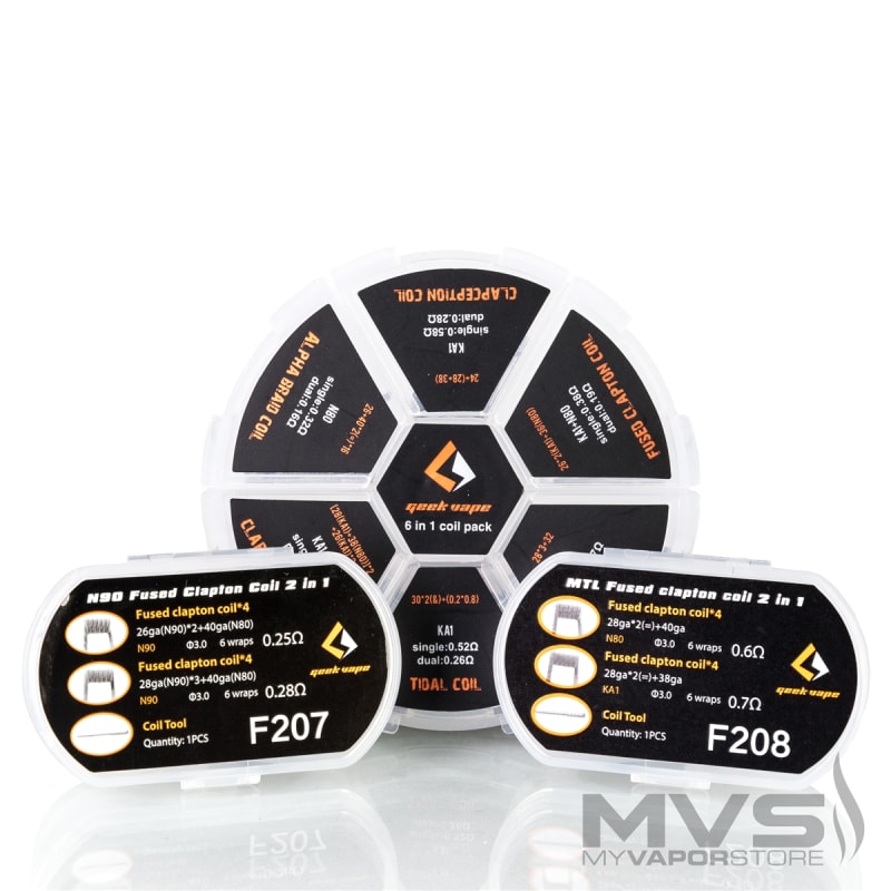 GeekVape Prebuilt Coil Set - Alien / Tidal / Clapon Coils