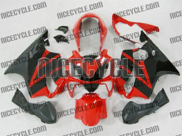 Motorcycle Fairings Kit - Red/Black 2004-2007 Honda CBR 600 F4i ...