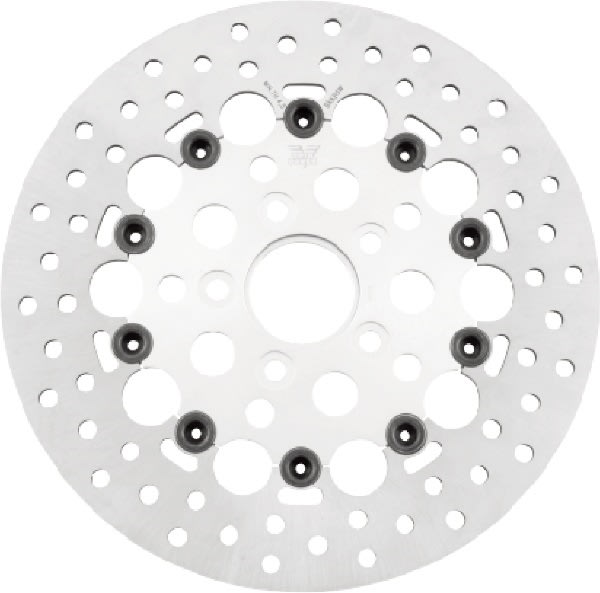 Harley Davidson FLHR Road King '08-'13 Rear Floating Whole Silver Rotor ...