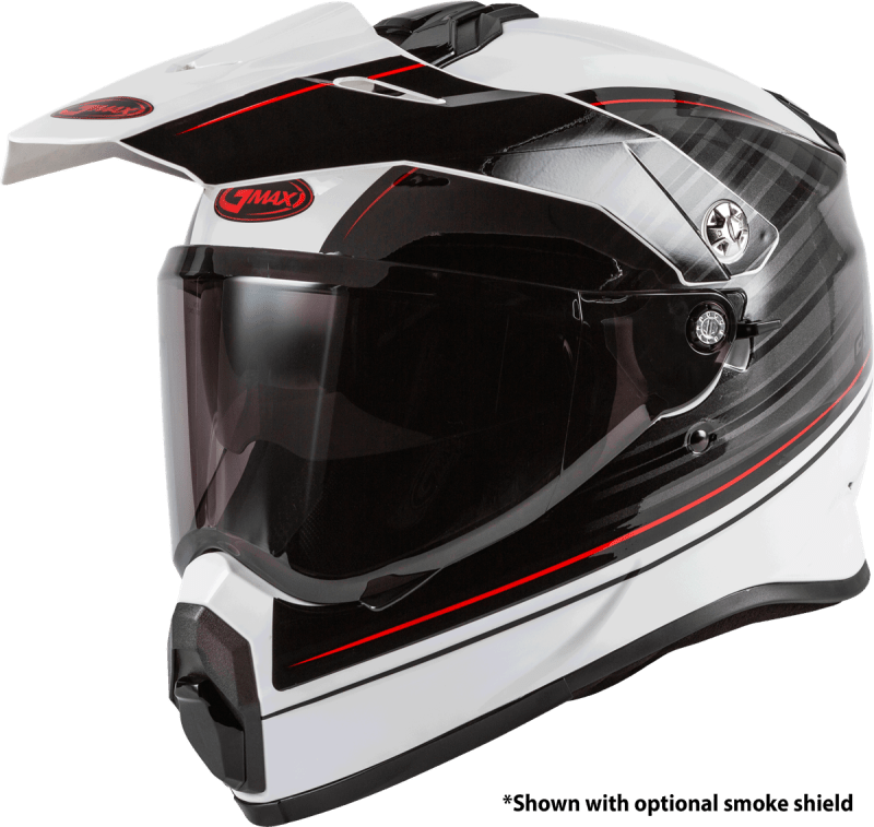 Buy GMAX AT-21 ADVENTURE RALEY HELMET WHITE/GREY/RED