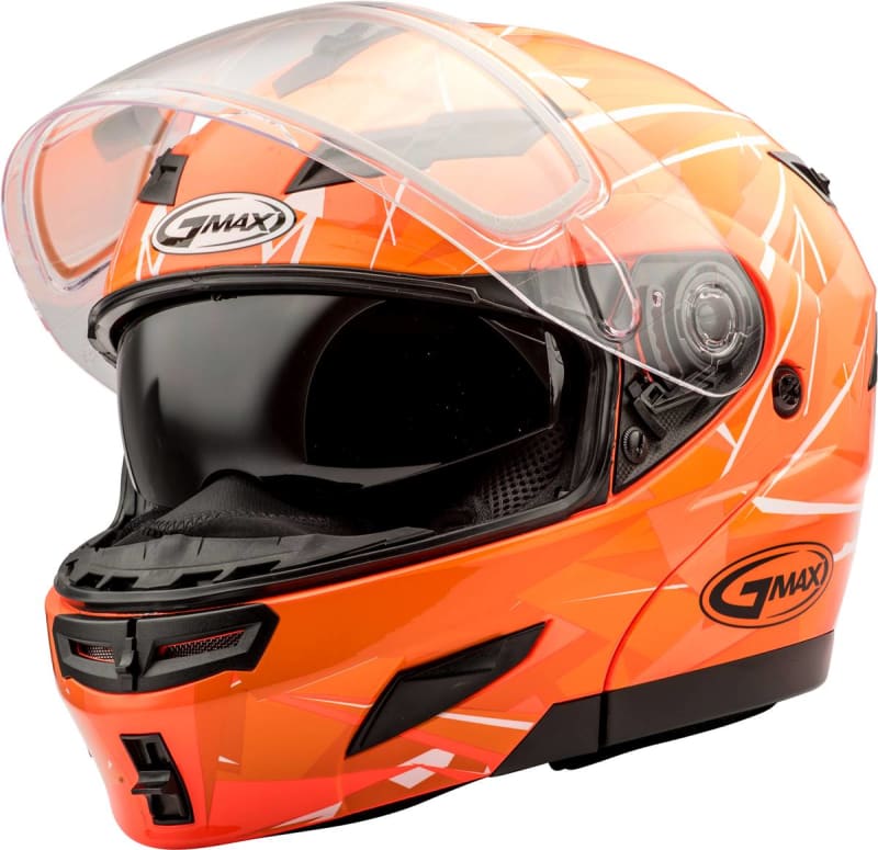 Buy GMAX GM-54S MODULAR SCRIBE SNOW HELMET HI-VIS ORANGE