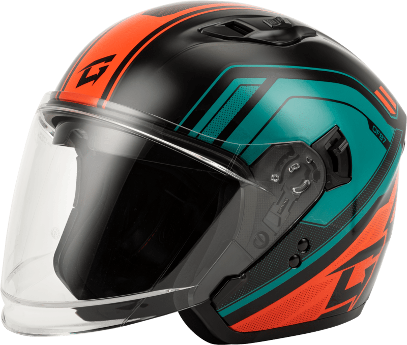 Buy GMAX OF-87 DUKE HELMET W/LED BLK/ORANGE