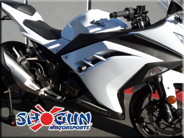 Kawasak Ninja 300 Frame Sliders (No Cutting) by Shogun