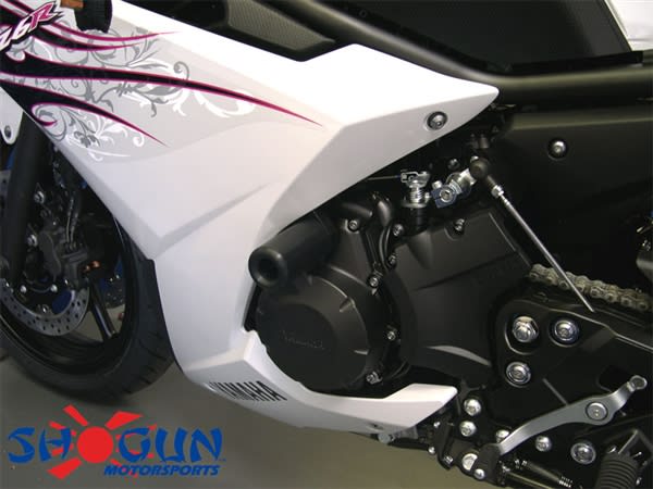 Shogun Yamaha FZ6R Frame Sliders 2009-Present (NO CUTTING REQUIRED)