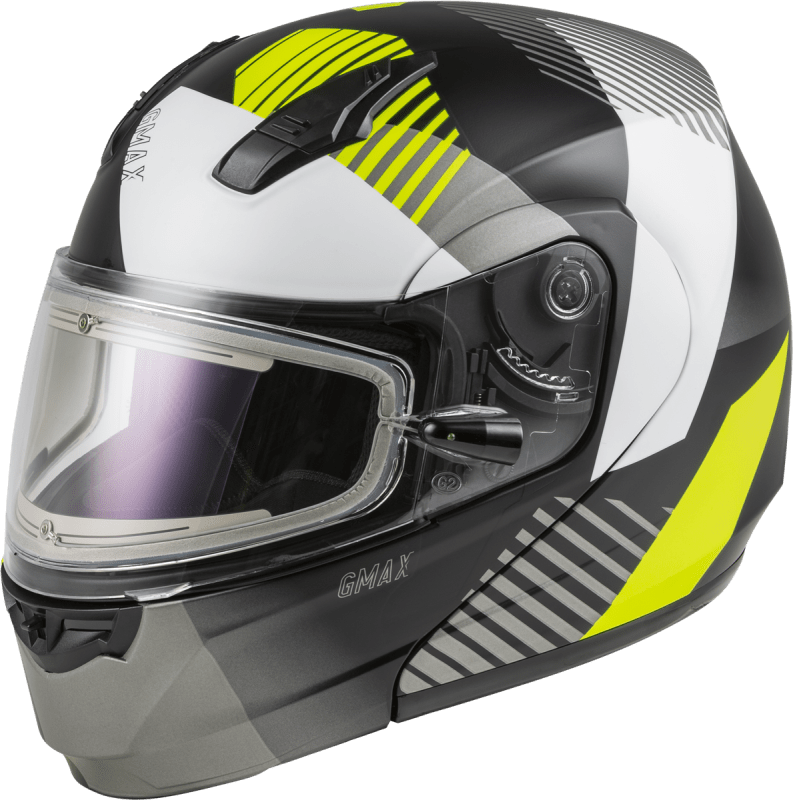 Buy GMAX MD-04S MODULAR RESERVE W/ELEC SHIELD MATTE BLK/SIL/HI-VIS