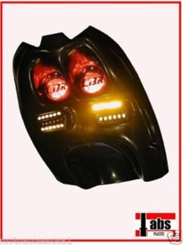 Honda Undertail CBR 600 F4 (1999-2000) F4i (2004-2006) BLACK w/ 2 ROWS ...