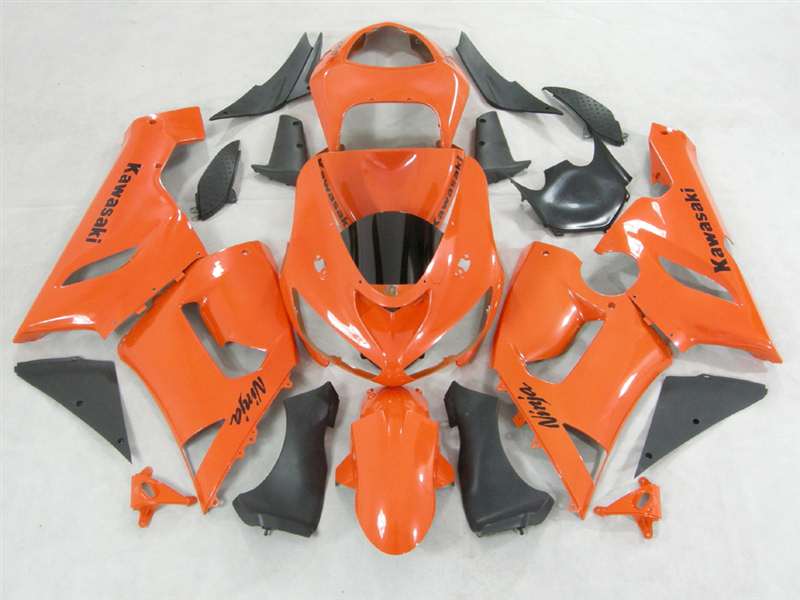 2005-2006 Kawasaki ZX6R Orange Fairings | NK60506-27