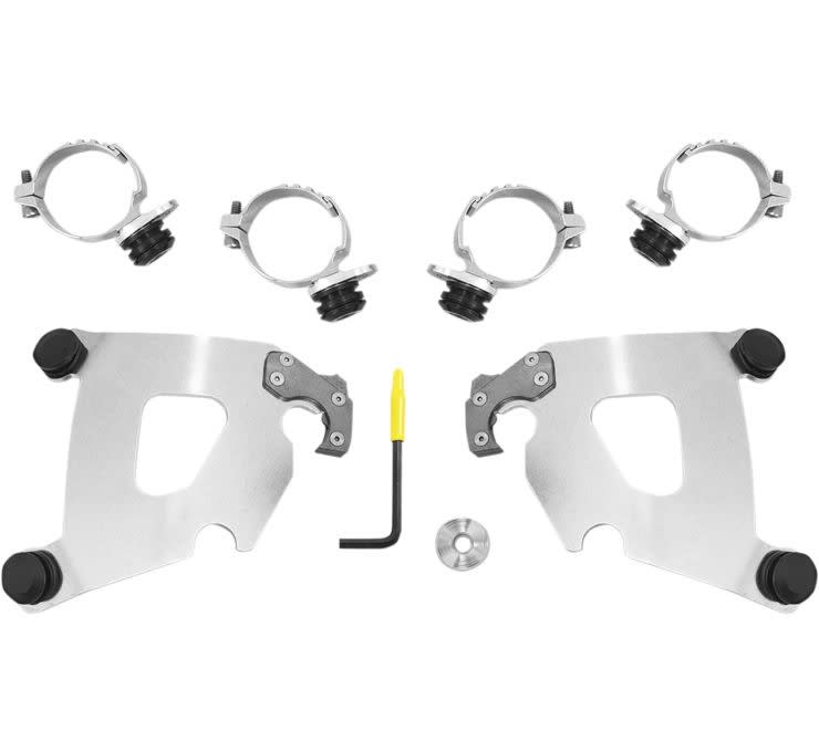 Memphis Shades Cafe Fairings Trigger-Lock Mounting Kits Mount Kit, Polished