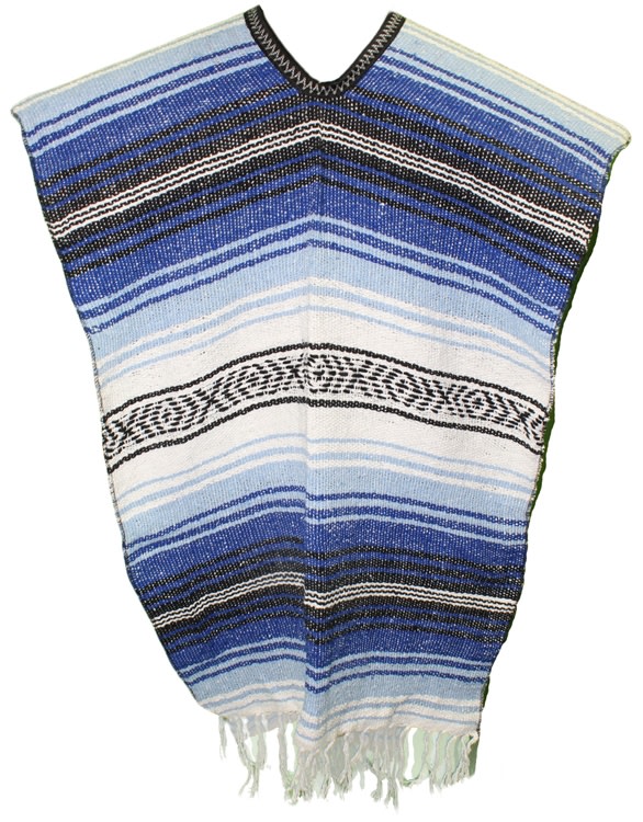 Shop Traditional Mexican Blanket Poncho Handmade