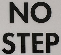 NO STEP Decals (SET OF 6)