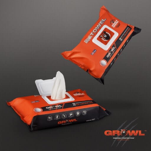 Industrial Cleaning Wipe, GROWL TOWEL, Textured Material