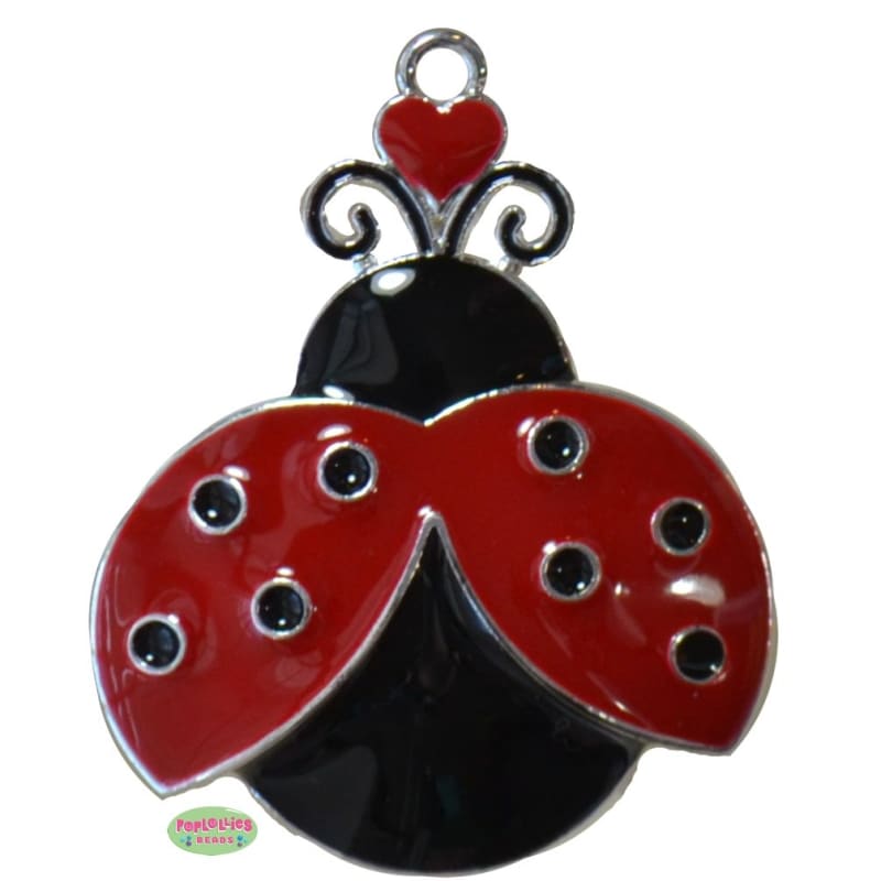 Enamel Ladybug Pendant