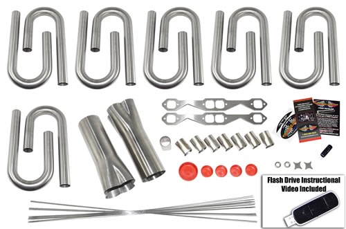Small Block Chevy Header Builder Kit - Our Pro Series header build kits ...