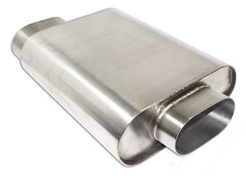 Stainless Steel Oval Low Profile Muffler