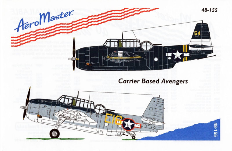 AeroMaster #48-155 1/48 Carrier Based Avengers