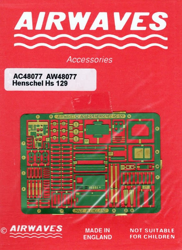 Airwaves #48077 1/48 Henschel Hs 129