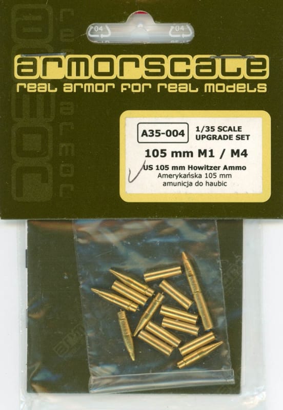 Armorscale #A35-004 1/35 U.S. 105mm Howtizer M1 / M4 Ammo