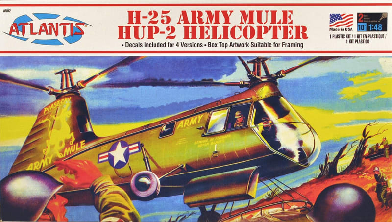 Atlantis #A502 1/48 H-25 Army Mule / HUP-2 Helicopter