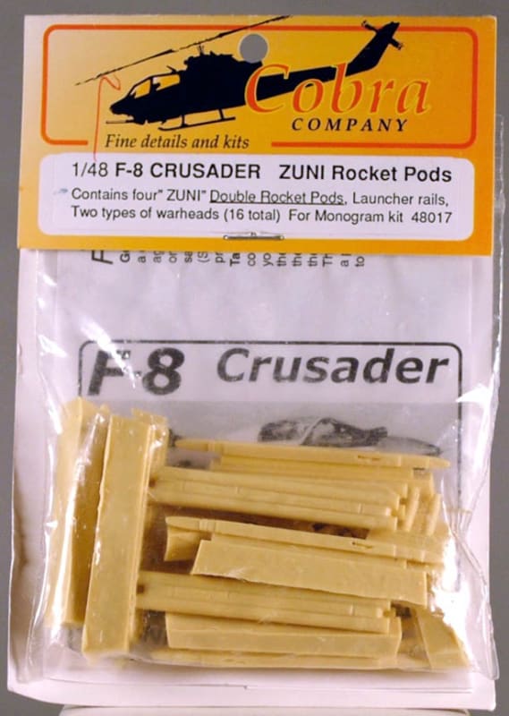 Cobra Company #48017 1/48 F-8 Crusader ZUNI Rocket Pods