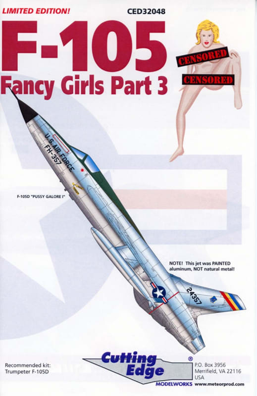 Cutting Edge #32048 1/32 F-105 'Fancy Girls' Part 3