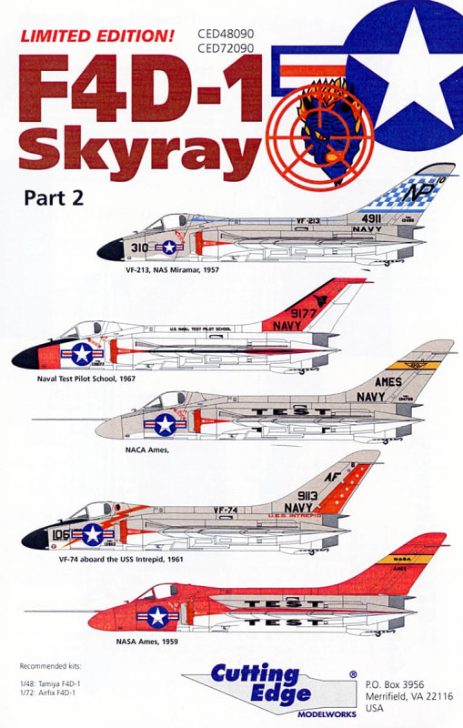 Cutting Edge #72090 1/72 F4D-1 Skyray Pt. 2