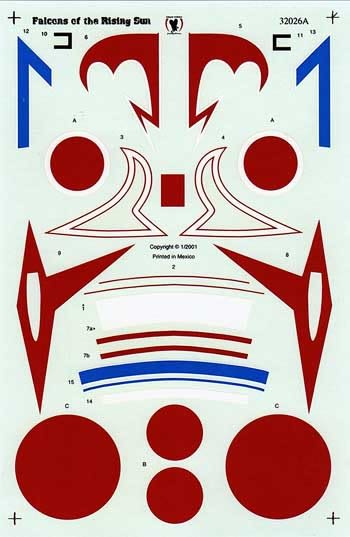 Eagle Strike Productions #32026 1/32 Ki-43 Hayabusa Oscar Decal Sheet