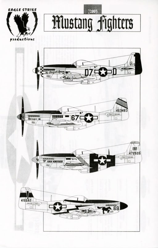 Eagle Strike #72003 1/72 Mustang Fighters