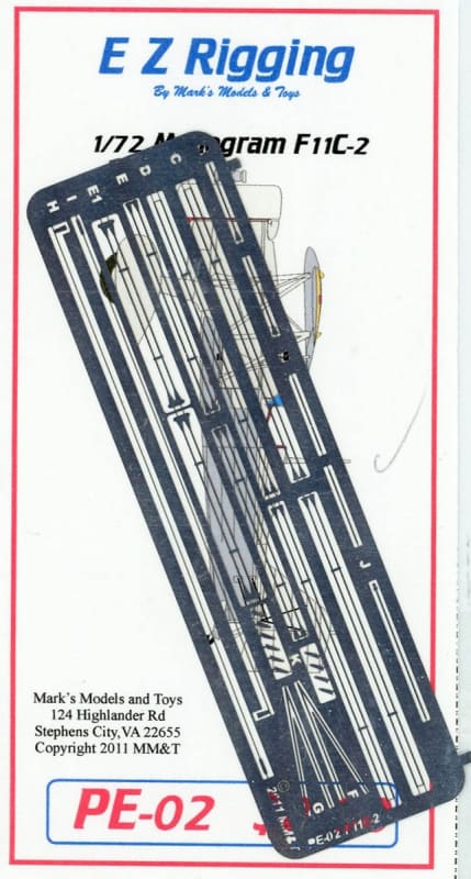 EZ Rigging #02 1/72 F11C-2 Rigging PE